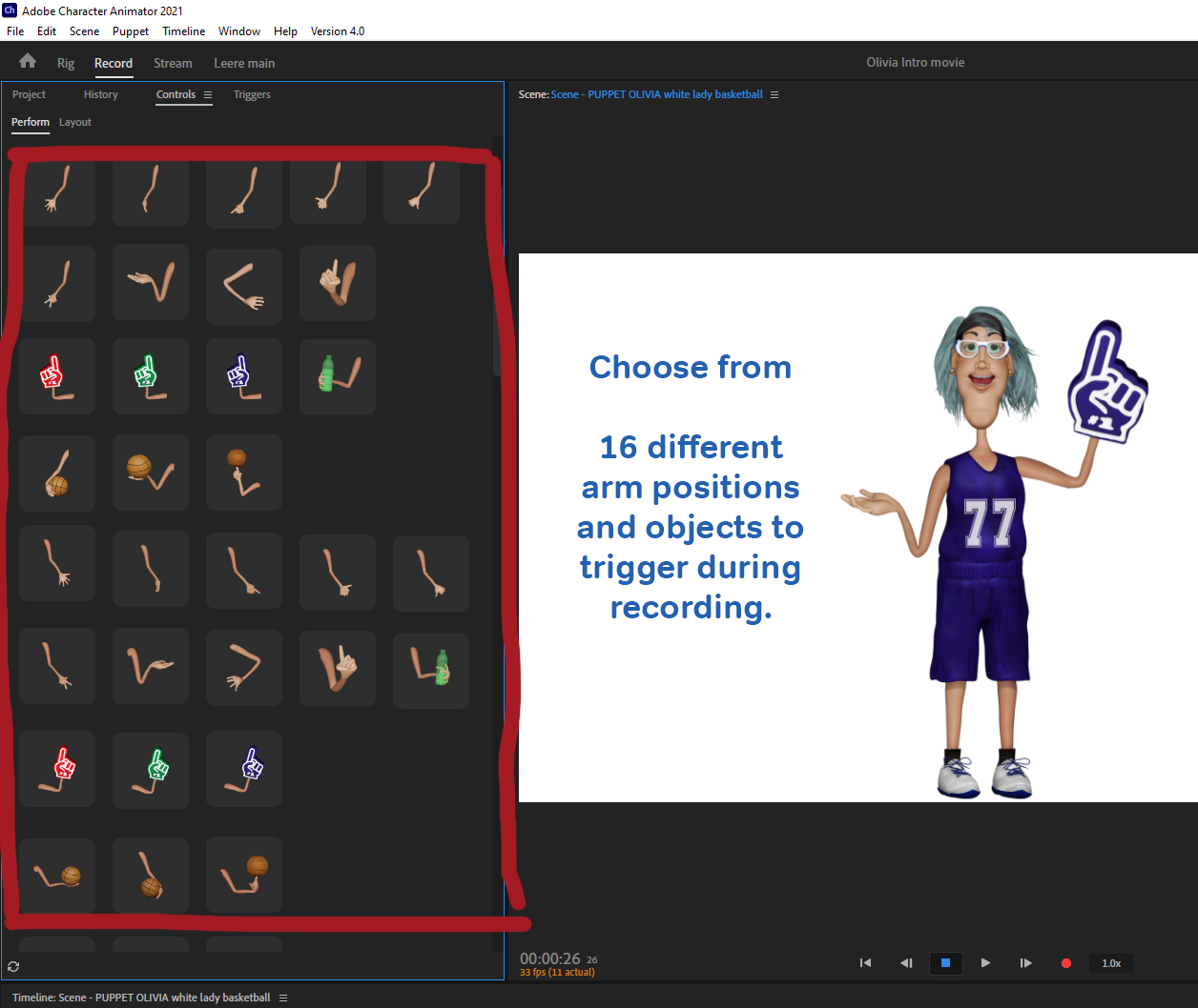 Girls Basketball Puppet Bundle | adobe character-animator puppets for sale