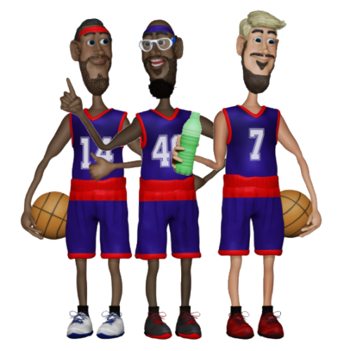 Men’s Basketball Bundle 2 Extended License | Adobe Character Animator ...