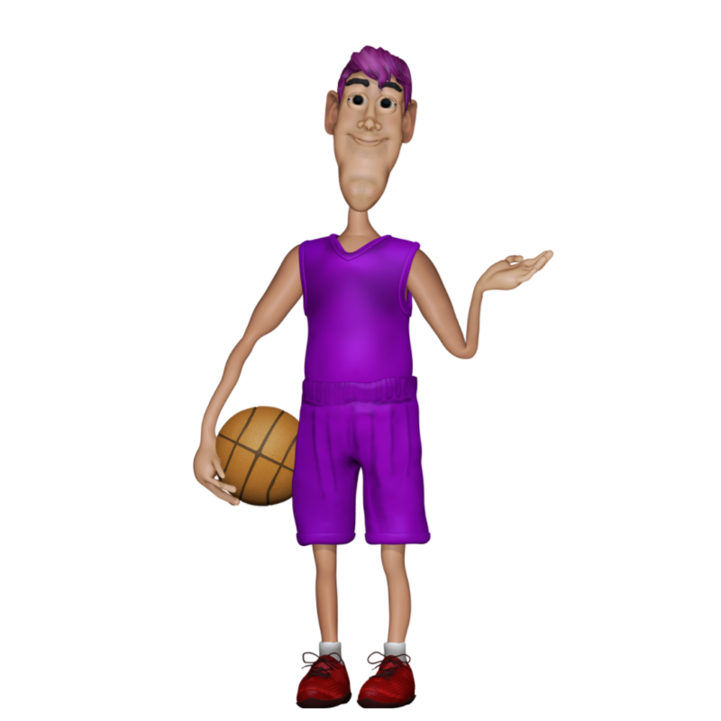 Tyler Basketball Puppet Standard License | Adobe Character Animator ...